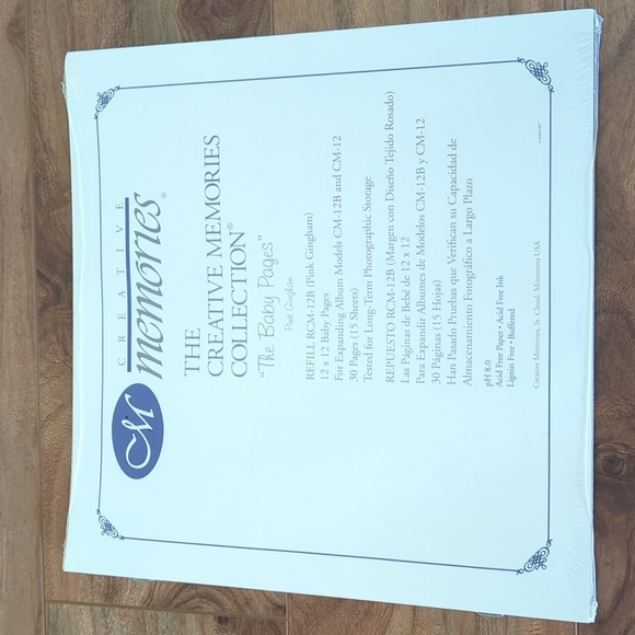 Creative Memories | Other | New Creative Memories The Baby Pages Pink Gingham 2x12 | Poshmark